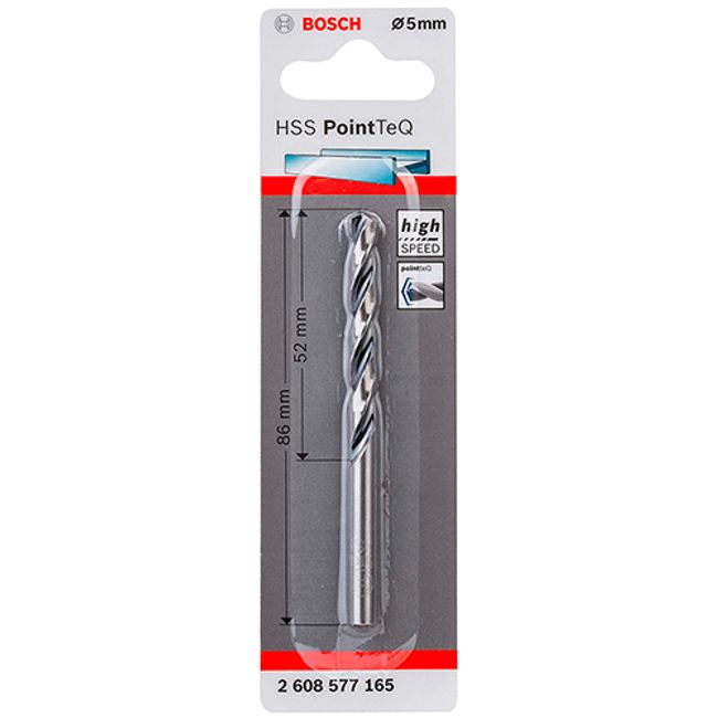 Broca Aço Rápido Pointeq 5mm - BOSCH - Cacique