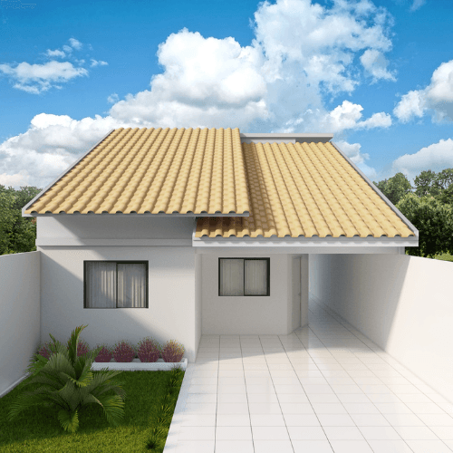 Telha de PVC Plan Marfim 242x88cm - FORTLEV - Cacique