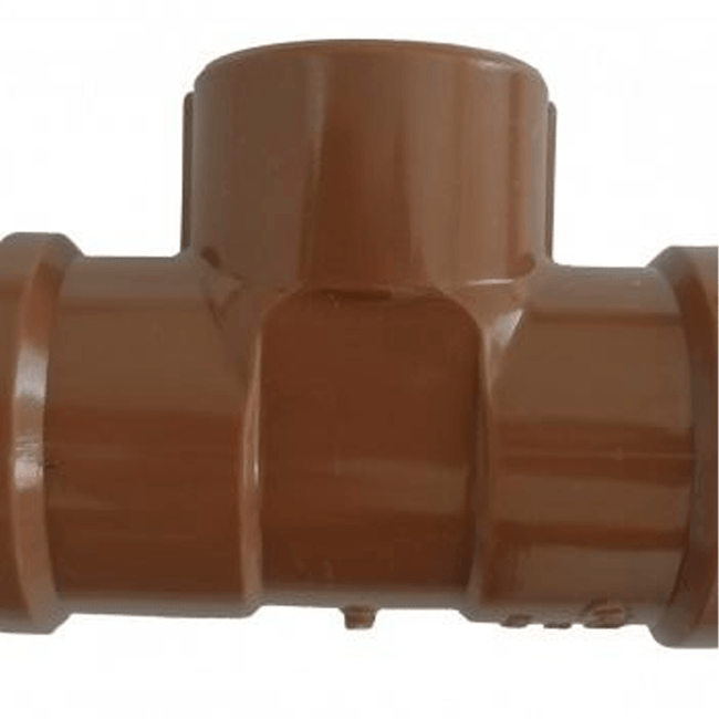 Tê 90° Soldável de 20mm Marrom - KRONA - Cacique