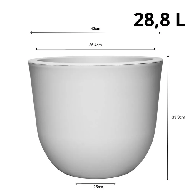 Vaso Concept Redondo N3 Aço Corten JAPI - Cacique